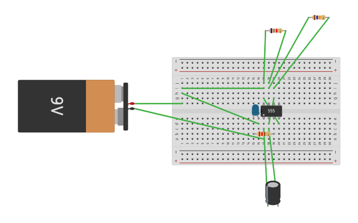 Circuit design Blinking light-Andrew S. - Tinkercad