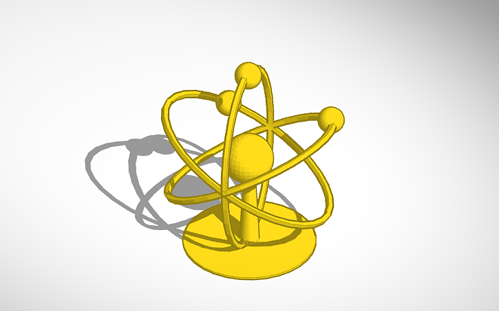 3D design Classic Atom - Tinkercad
