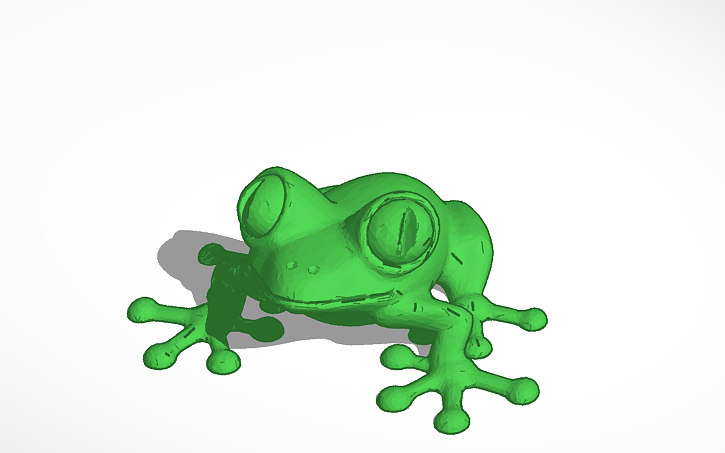 3D design Frog in green | Tinkercad