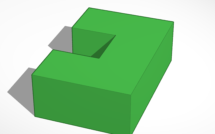 3D design Z cube puzzle pieces no3 green | Tinkercad