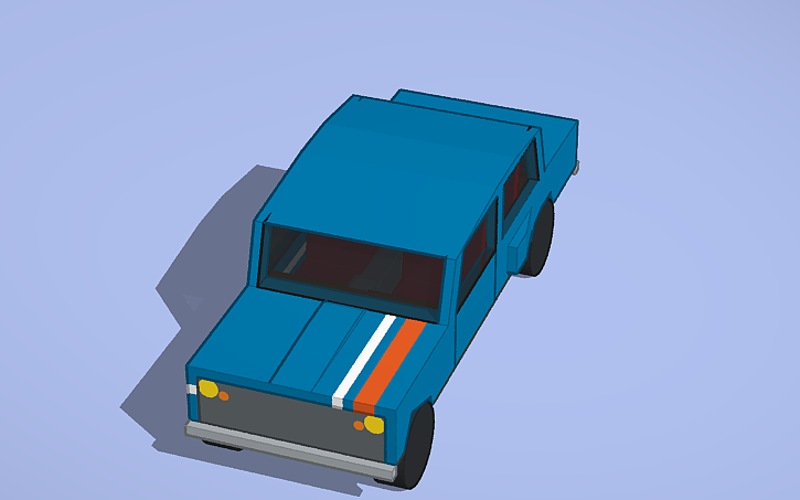 3D design An Attempt at a Muscle Car - Tinkercad