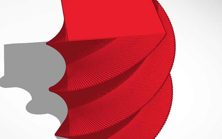 3D design Twisted Square | Tinkercad