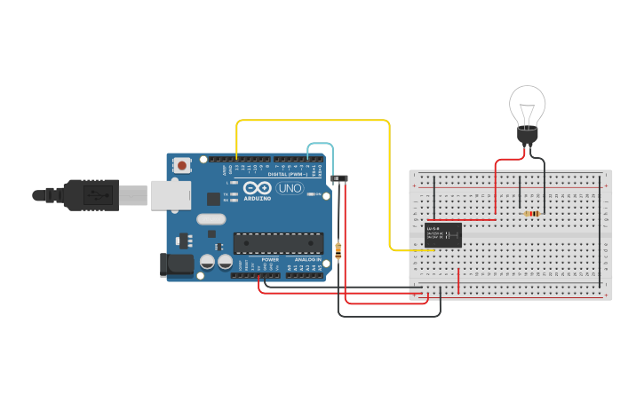 Circuit design Arduino Relay circuit - Tinkercad