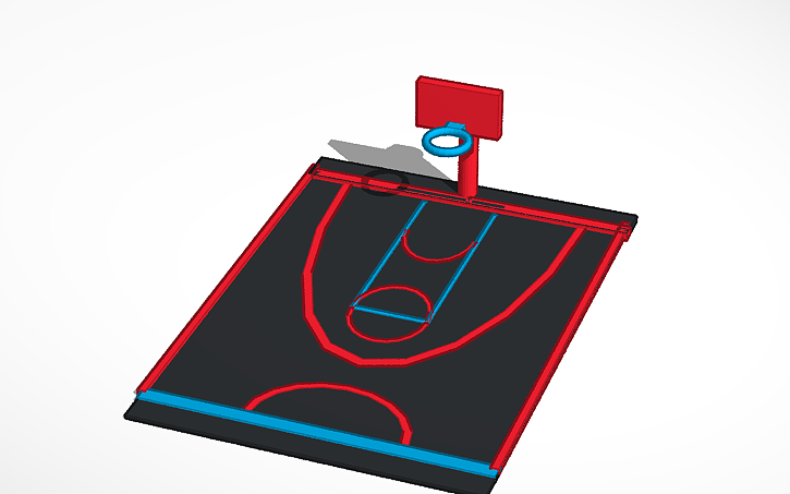 3D design Lebron james shooting and dunking hoop | Tinkercad