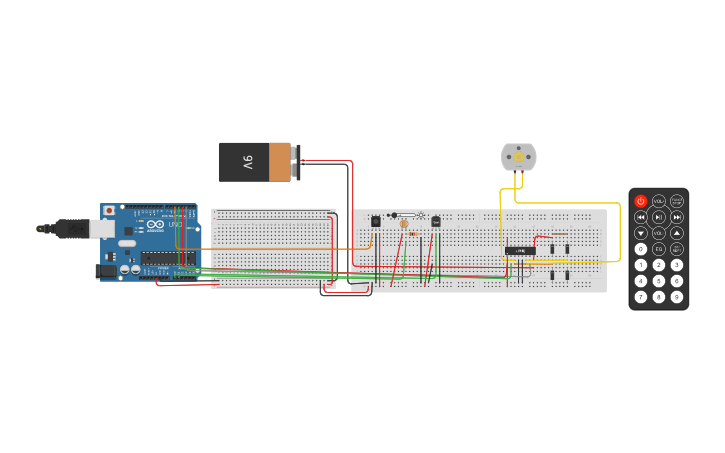 Circuit design auto Manual fan - Tinkercad