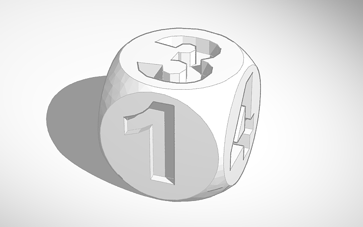 3D design Dice - Yeng Chee Moua | Tinkercad