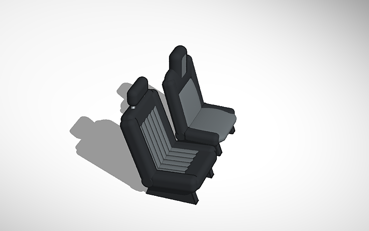 3D design Car Seats - Tinkercad