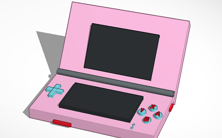 3D design Nintendo DS - Tinkercad