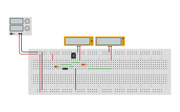 Circuit design Circuito 3 - Circuito regulador do tipo paralelo | Tinkercad Circuit design Circuito 3 - Circuito regulador do tipo paralelo | Tinkercad