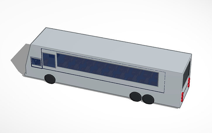 3D design Copy of Coach Bus - Tinkercad