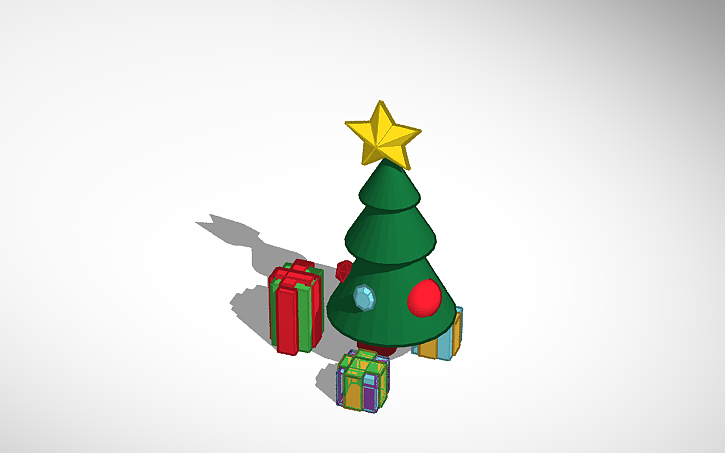 3D design ёлка - Tinkercad