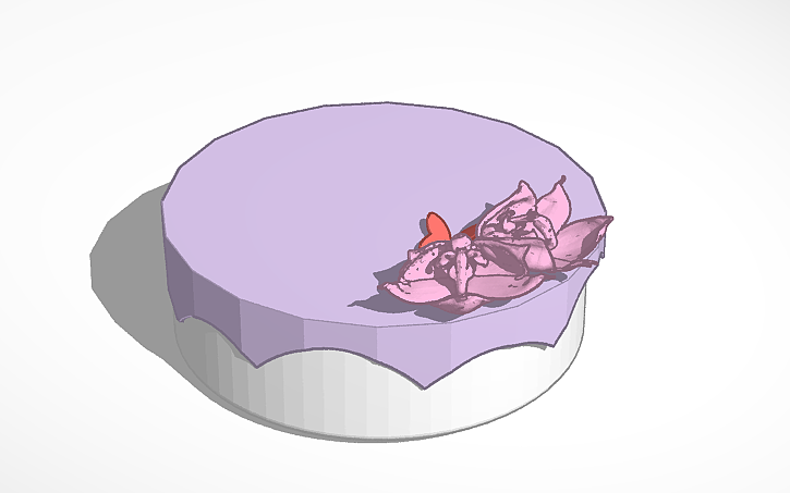 3D design Simple but nice cake - Tinkercad