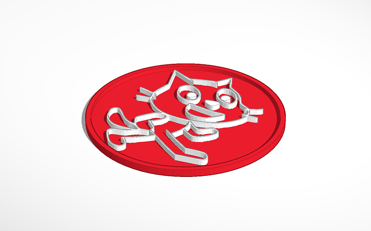 3D design scratch cat - Tinkercad