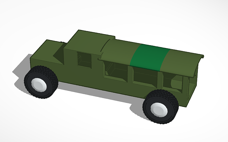 3D design Army Transporter - Tinkercad