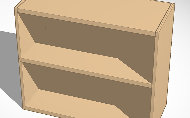 3D design shelf - Tinkercad