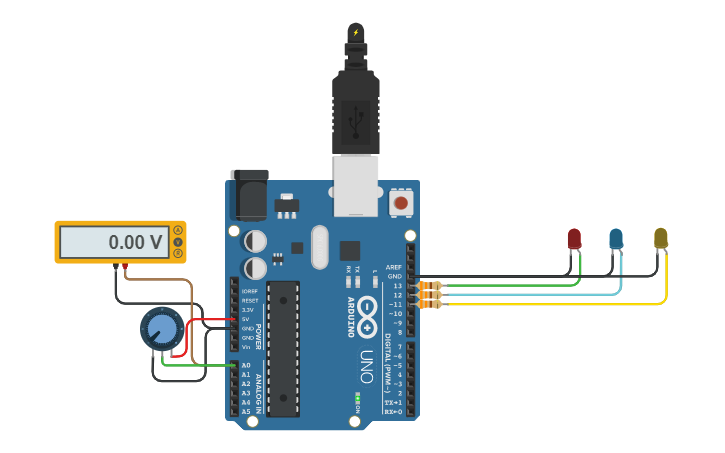 Circuit Design Input Analog Tinkercad