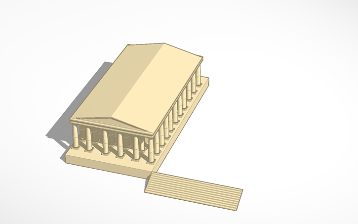 3D design parthenon | Tinkercad