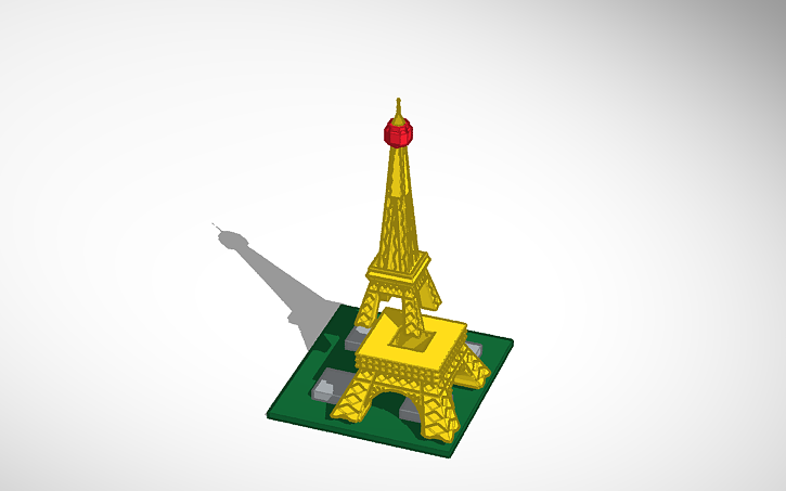 3D design Eiffel Tower - Tinkercad