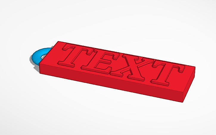 3d Design Custom Key Chain Tinkercad