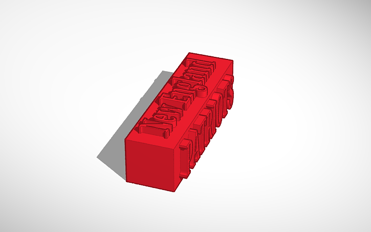 3D design Sign Block | Tinkercad