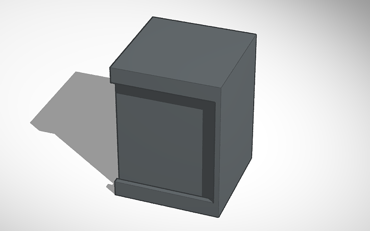 3D design Picture Frame W/ Keepsake Slot | Desktop Toy - Tinkercad