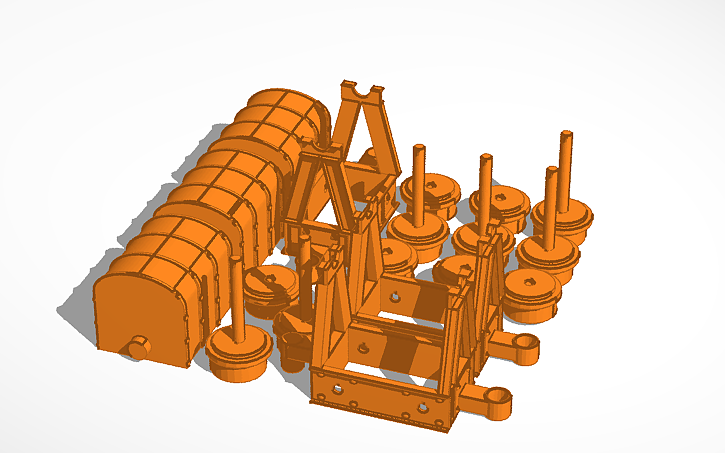 3D design Minecart assembly kit - Tinkercad