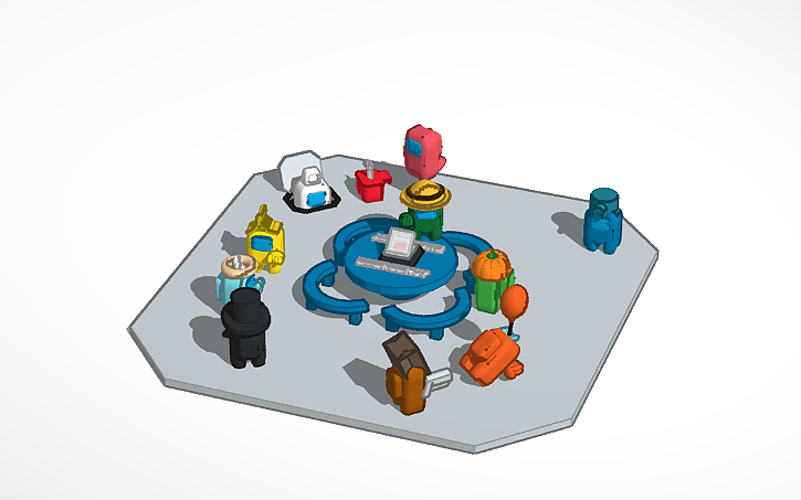 3D design Among Us miniature | Tinkercad