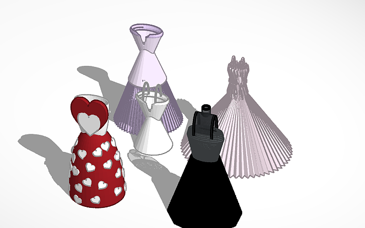 3D design dresses - Tinkercad