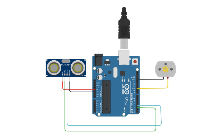Circuit design pump - Tinkercad