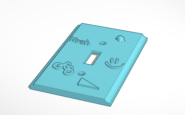 3D design Custom lightswitch cover | Tinkercad