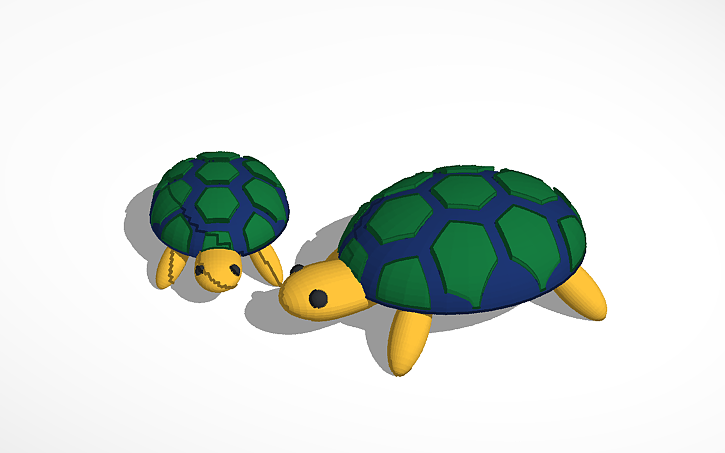 3D design TURTLE - Tinkercad