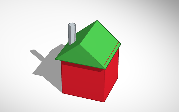 3D design simple house - Tinkercad