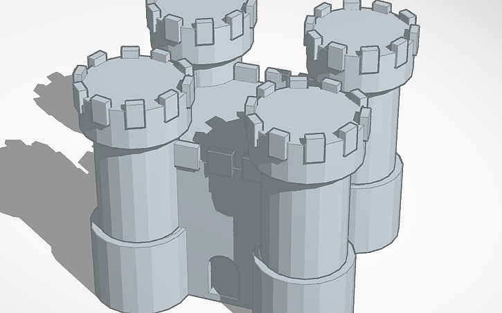 3D design Castle template - Tinkercad