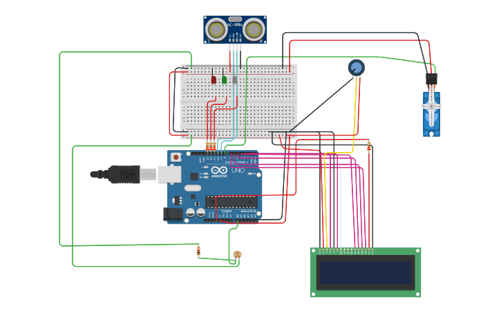 Circuit design Copy of water sensor - Tinkercad