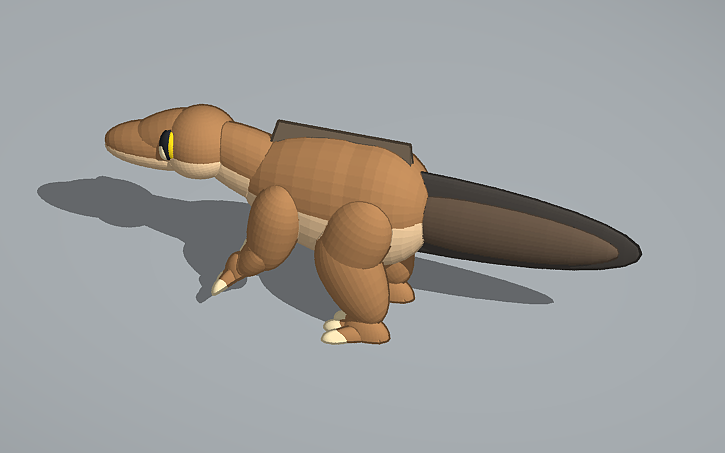 3D design Baby Spinosaurus - Tinkercad