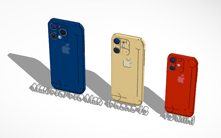 3D design iPhone 12 - Tinkercad