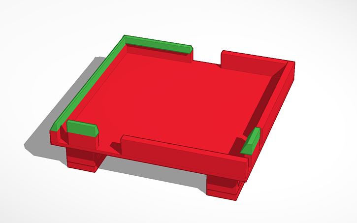 3D design 5x5 PCB holder for Nanoboard | Tinkercad