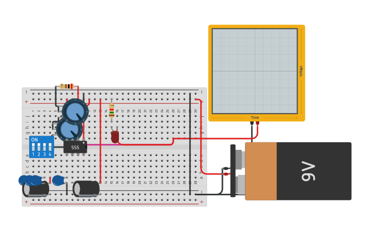 Circuit Design Ne555 Tinkercad