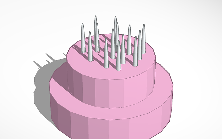 3D design Sam cake - Tinkercad