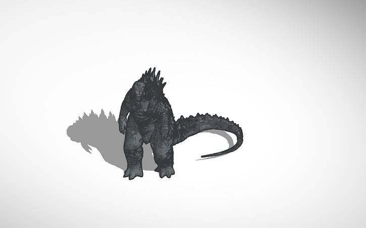 3D design Godzilla RAWR - Tinkercad