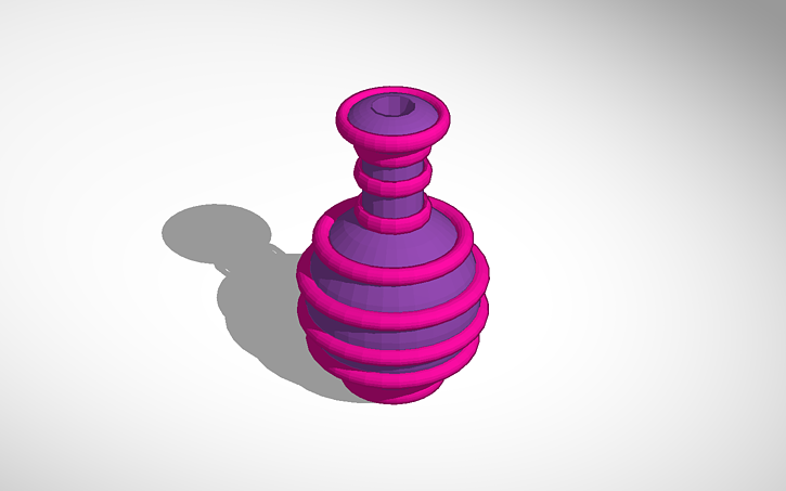 3D design Vase - Tinkercad