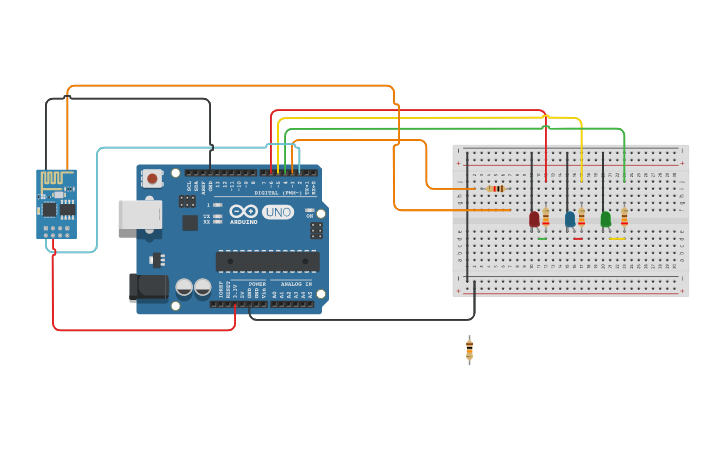 Circuit Design Bluetooth Wifi Module Leds Tinkercad