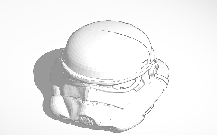 3D design Stormtrooper Helmet - Tinkercad
