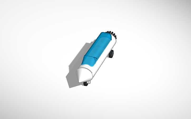 3D design ROCKET CAR | Tinkercad