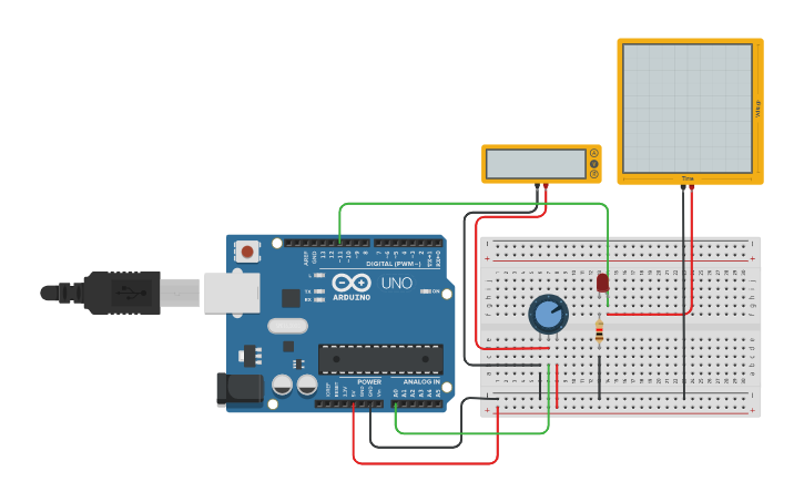 Circuit Design Aula 43 Entrada E Saida Analogica Tinkercad