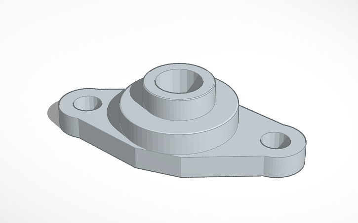 3D design Pillow Block Bearing 8mm - Tinkercad
