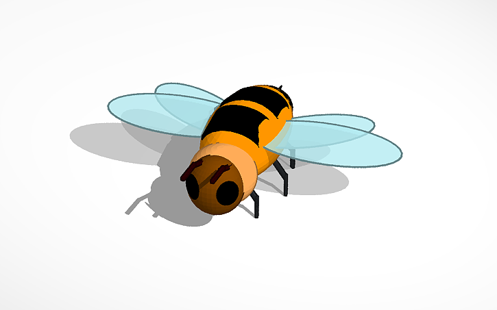 3D design Honey Bee - Tinkercad