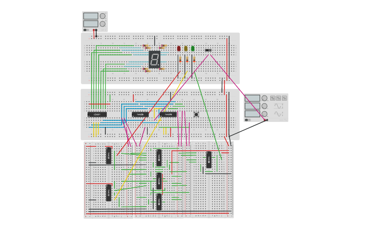 Circuit design Counter - Tinkercad