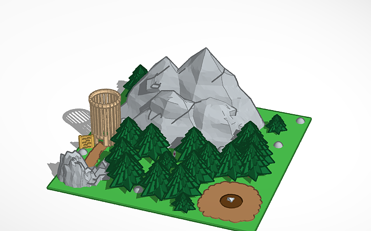 3D design Random landscape - Tinkercad