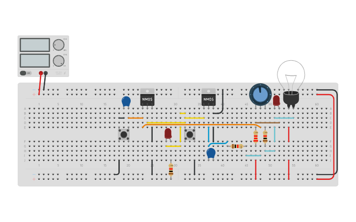 Circuit design On/off nmos HS! | Tinkercad